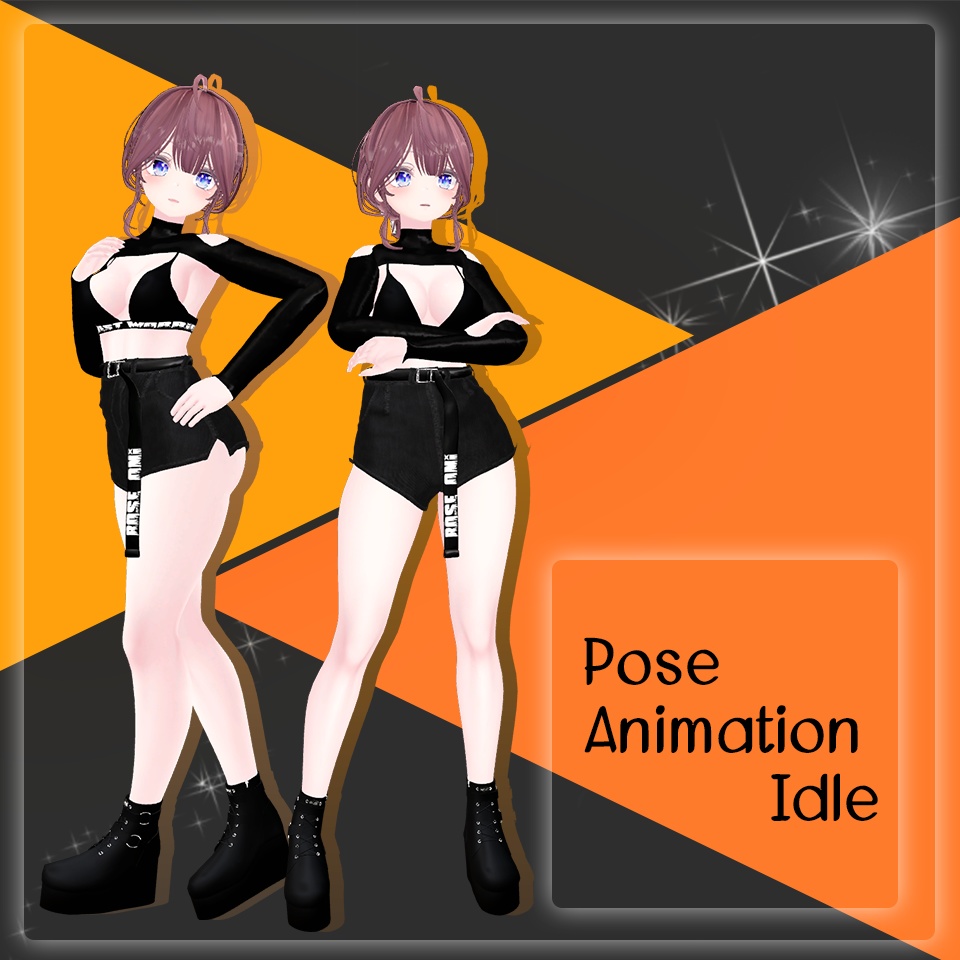 Pose Animations [ Idle + Sit ] - SOShop - BOOTH