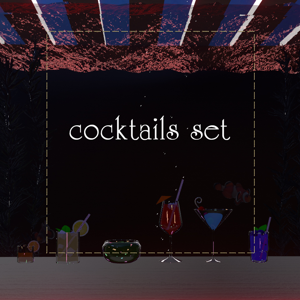 cocktails set - S.O - BOOTH