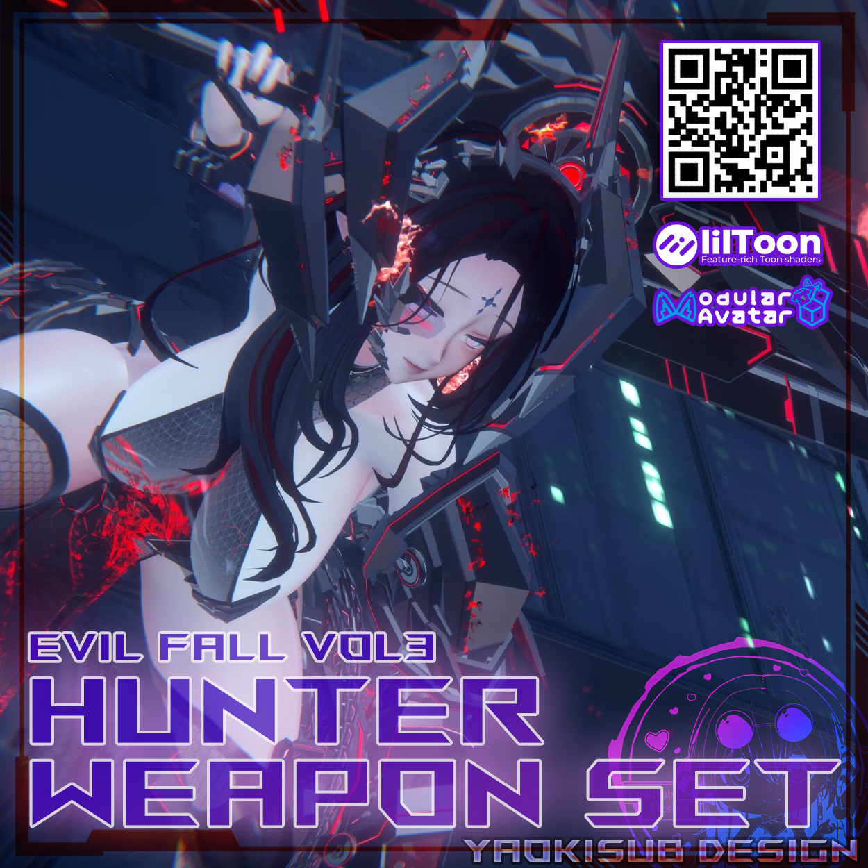 EvilFall Hunter Swith Weapon 恶堕战斗员_猎人变形武器套装 v1.0 - yaokisub - BOOTH