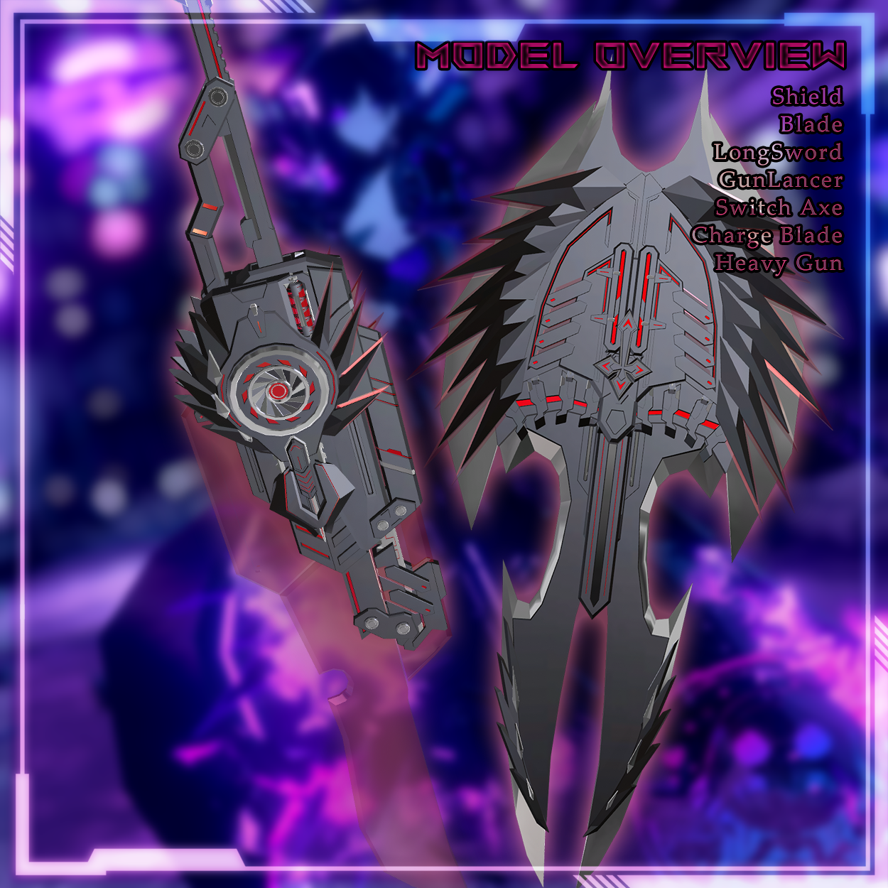 EvilFall Hunter Swith Weapon 恶堕战斗员_猎人变形武器套装 v1.0 - yaokisub - BOOTH