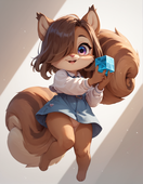 Cubed Squirrel - pixiv